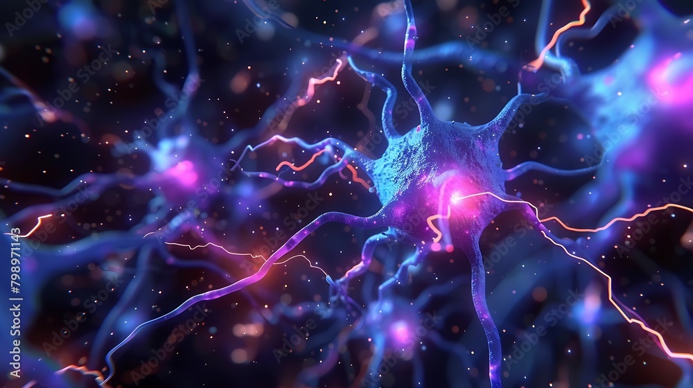 Generative AI : visualization of a complex neural network of human ...