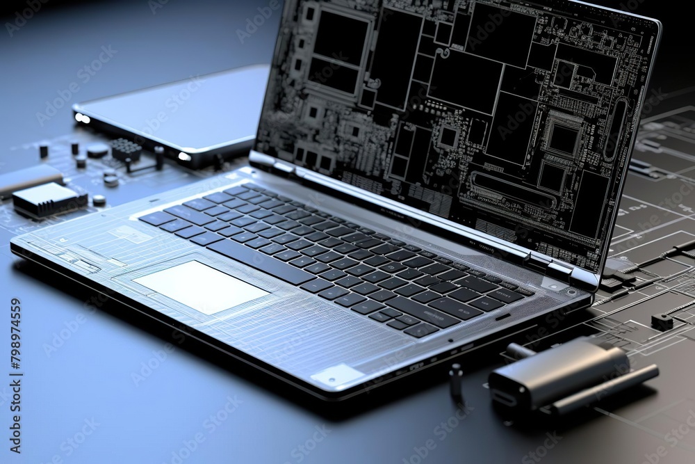 Online tutorial showing how to use digital tools Stock Illustration ...