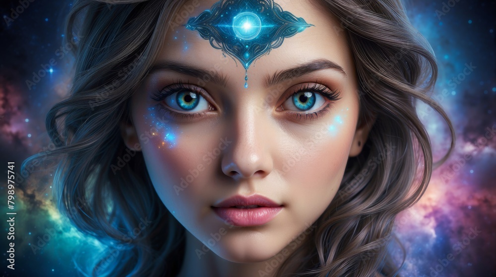 The Spiritual Third Eye of the Universe. All Seeing Eye. Opening the ...