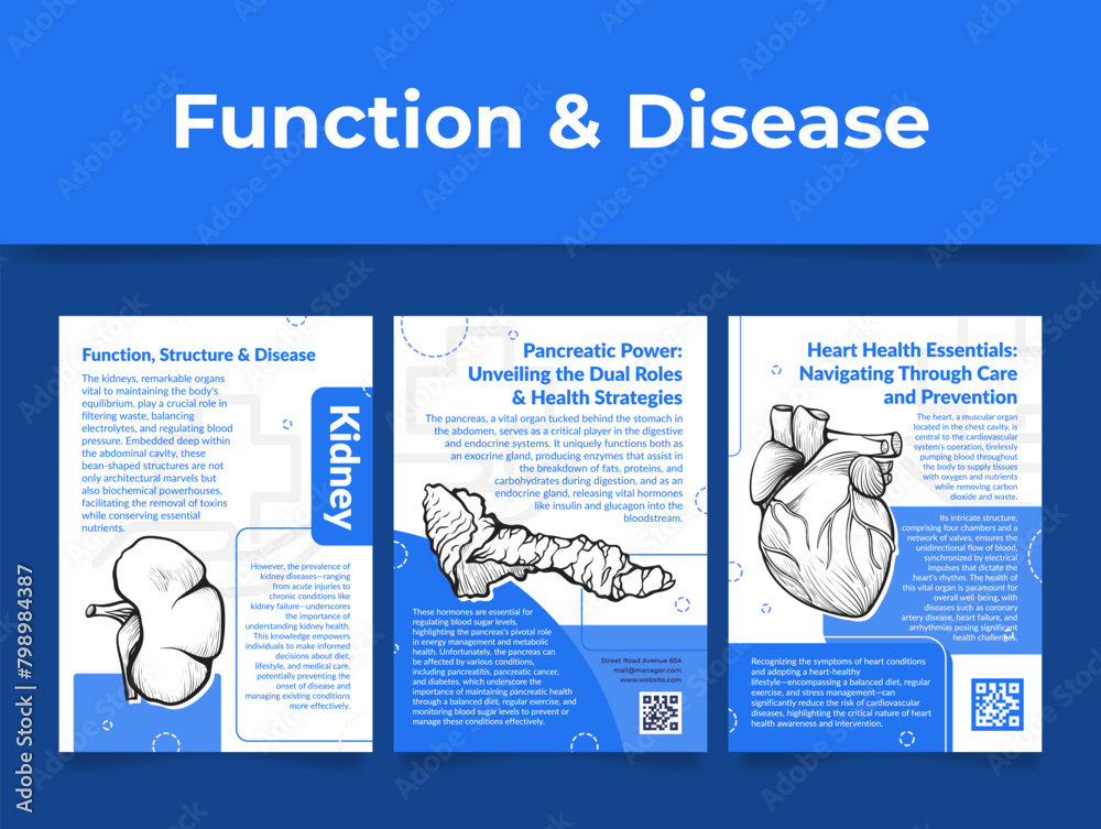 Poster Medical healthcare human internal organ function disease poster ...