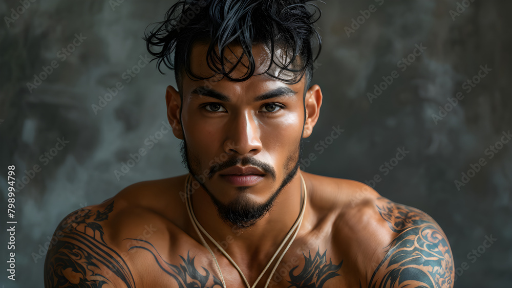 Elevated Style Pompadour for Black Muay Thai Athlete, High Rise ...