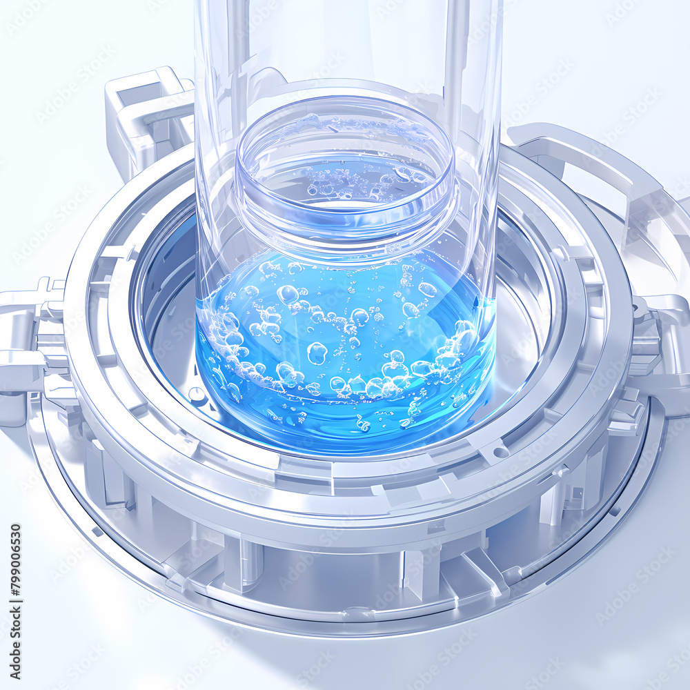 High-tech freeze-drying equipment captures the intricate process of ...