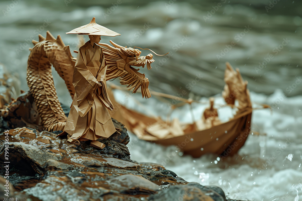Dragon Boat Festival origami, Chinese Dragon Boat Festival rice ...