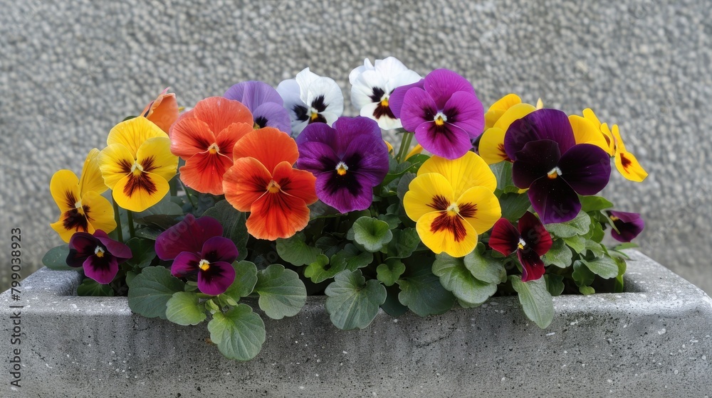 Benefits of Pansy Flower Plant in Different Colors for decoration and ...