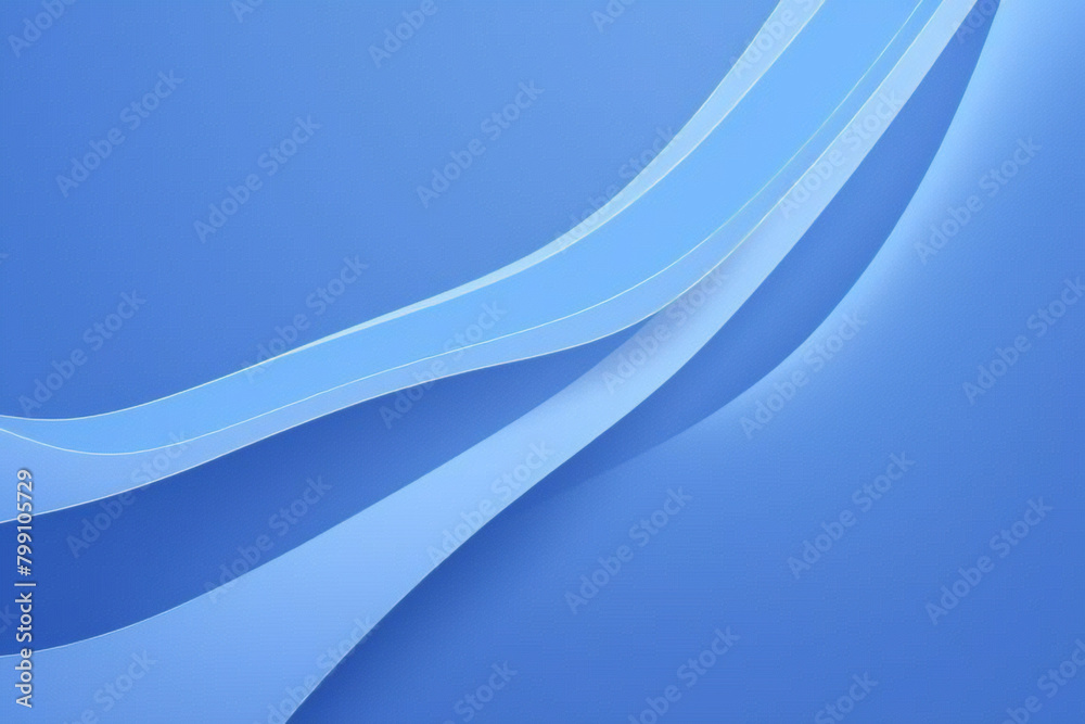 Fondo azul abstracto, diseño de curva azul de forma suave por color ...