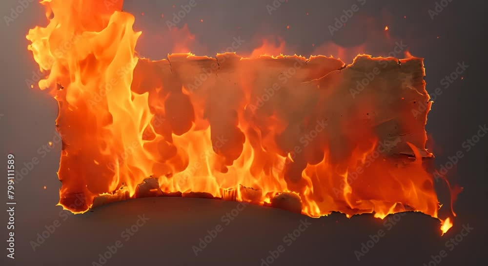 Burnt fire paper. Flame page edge design vector. Burn effect on old ...