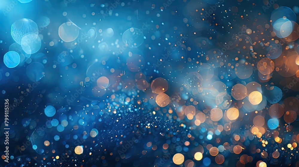 Blue background with sparkling lights. Modern blue background ...