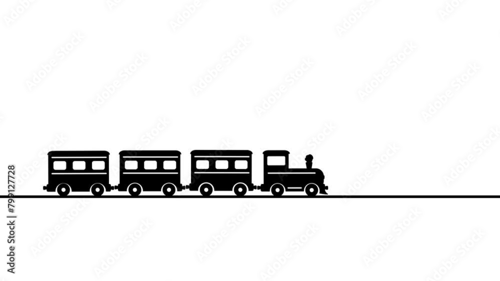 Subway train. Metro train logo animation, Large highway, steam train ...