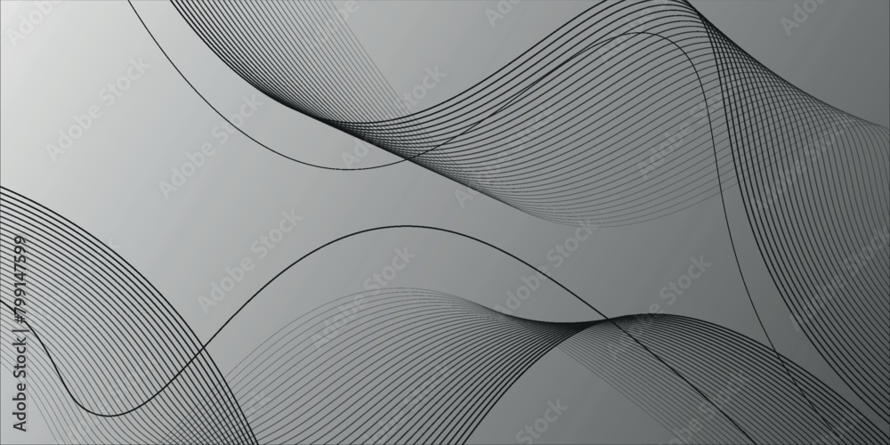 White background with minimal wave line overlay for banner, wallpaper ...