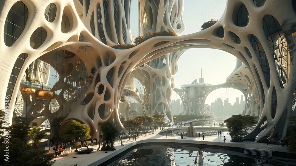 parametric architecture, gotham city, fusion of nature and architecture ...