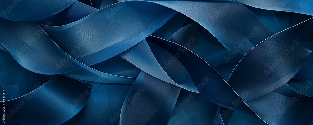 Blue background, vector background pattern with abstract blue waves ...