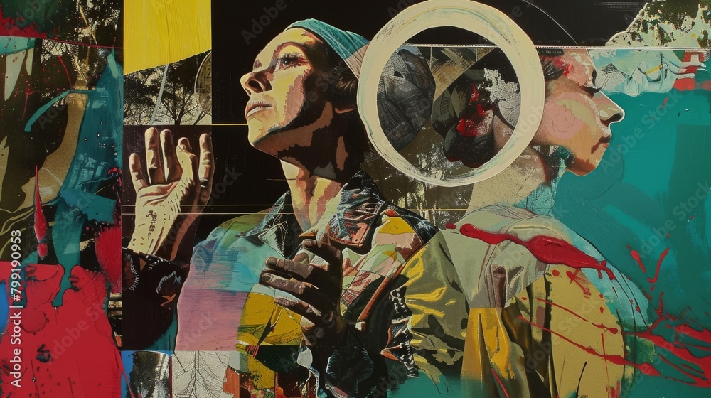 Postmodern graphic design elements reference / backdrop / background ...