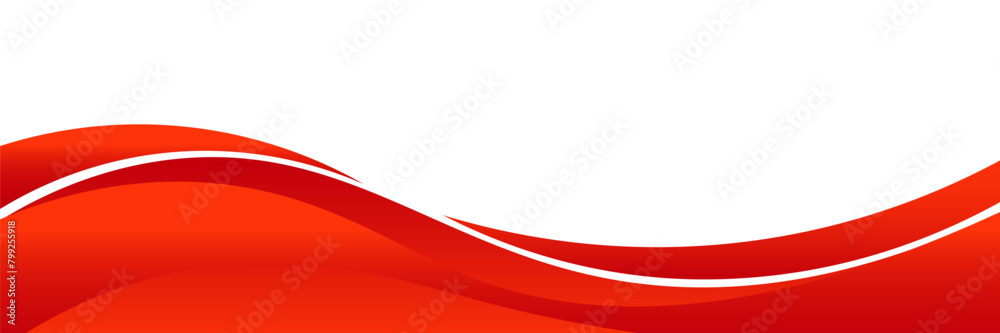 Vector red line background curve element with white space for text and message design ...