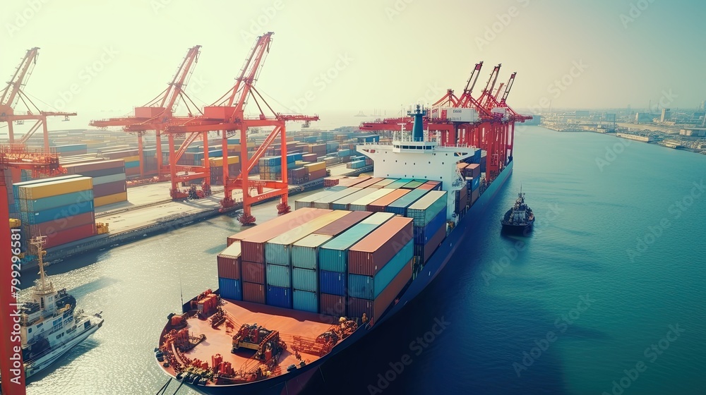 dynamic waterfront terminal with our captivating photos. Container ...