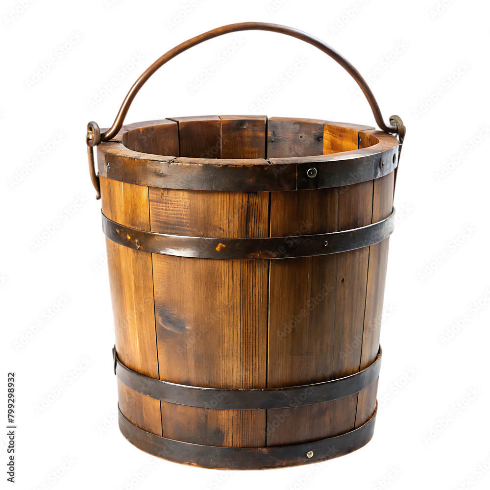 Old weathered barrel standing upright on a transparent background Stock ...