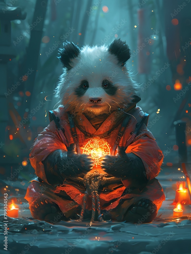 Mystical Panda Spirit Embodying the Essence of a Soul Binder in a ...