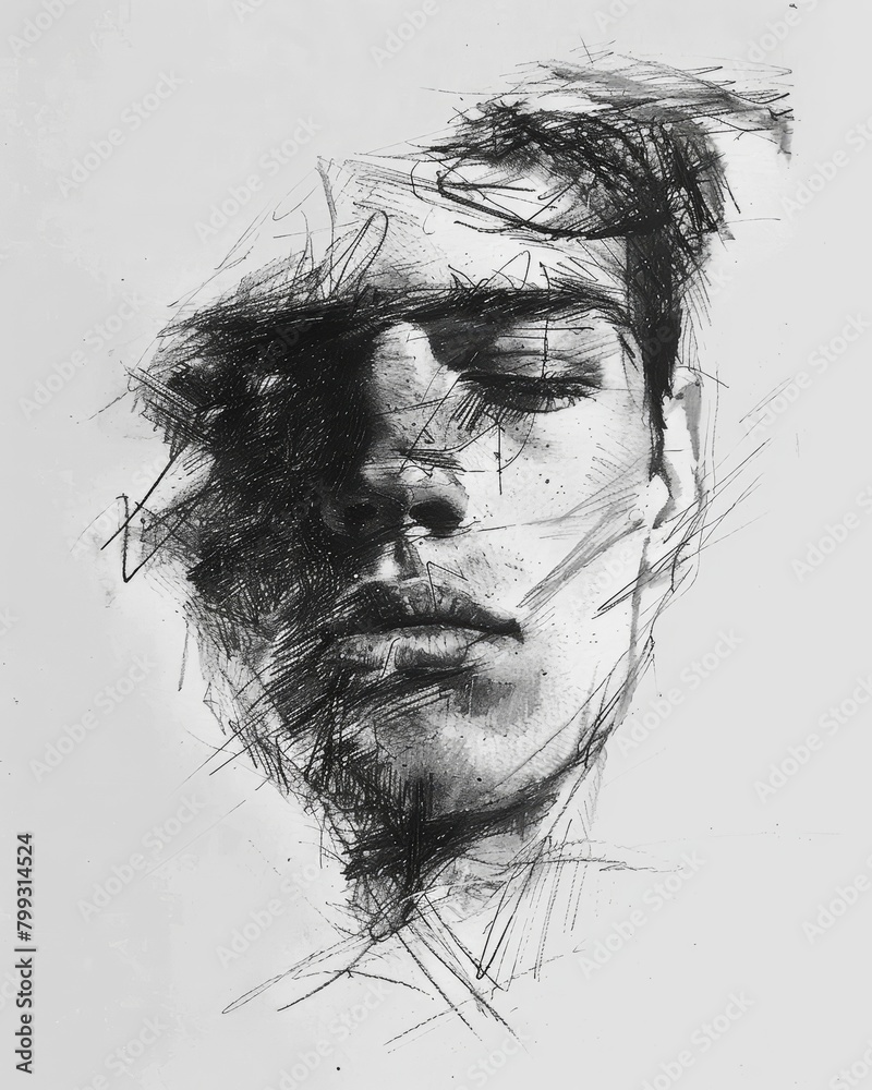 The expression of deep emotions is elegantly portrayed in a ...