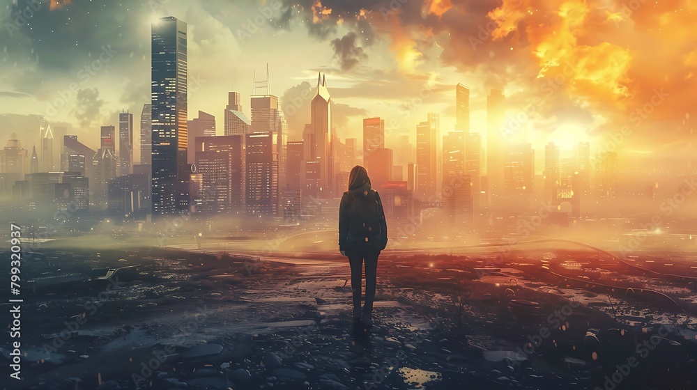 a cover art for a science fiction novel set in a dystopian future ...