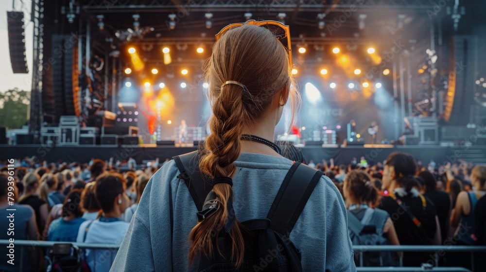 Virtual Concert Planning Music Festival Organizer Strategizing Stage ...