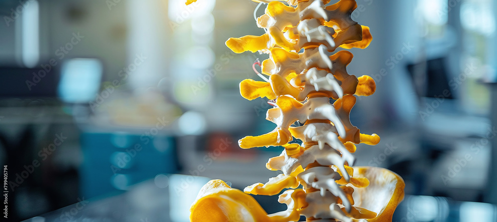 Spinal nerve and bone, displaced fragment of a herniated disc of the ...