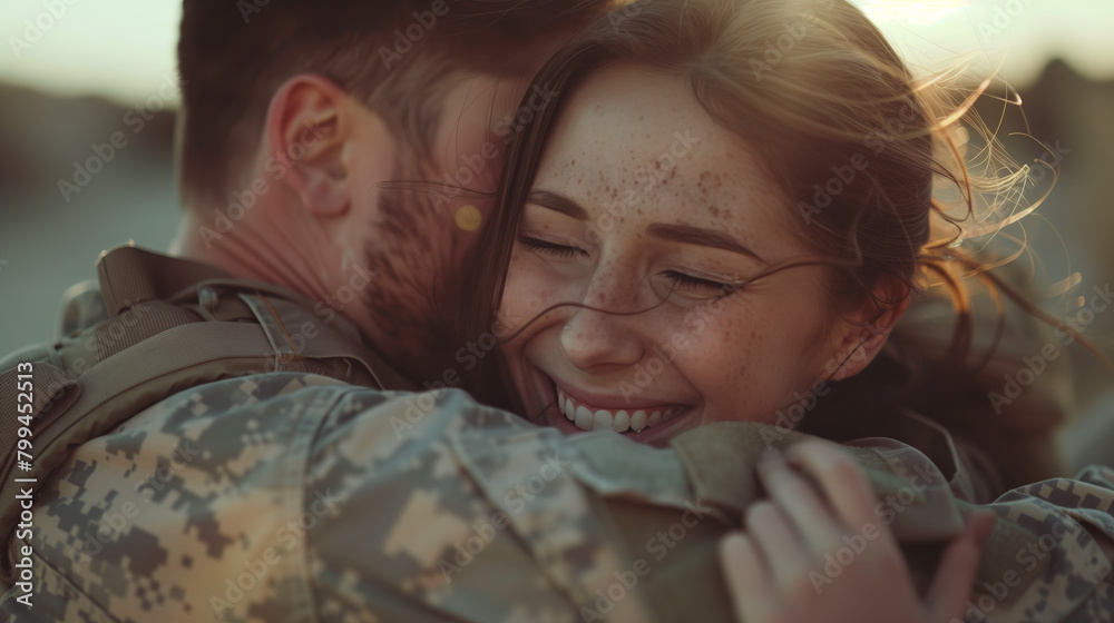 An emotional reunion captured as a soldier returns home from deployment ...