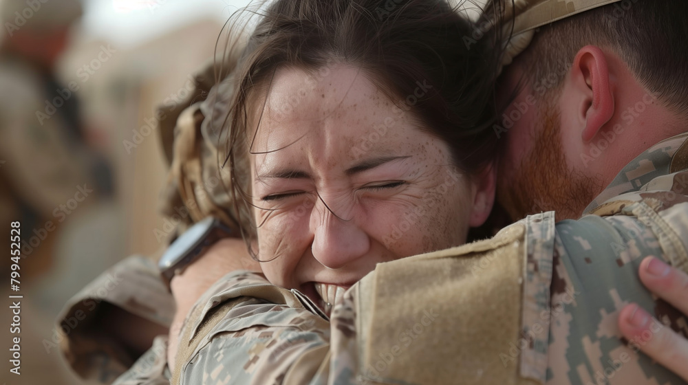 An emotional reunion captured as a soldier returns home from deployment ...