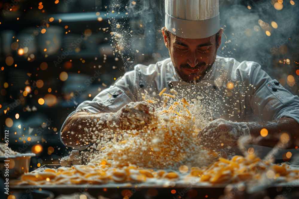A chef experimenting with new ingredients and techniques, pushing the ...
