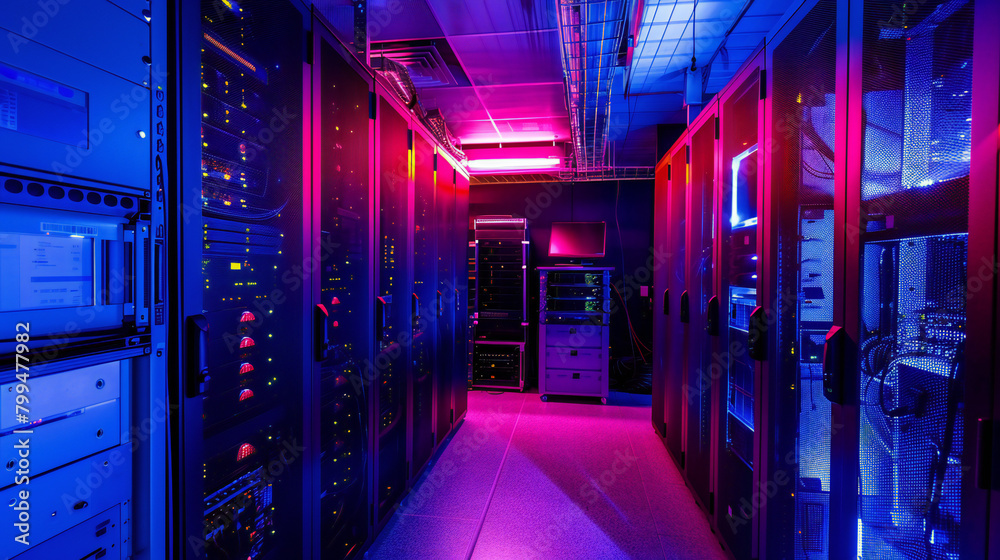 Technical Support Team Working in the Server Room - A Busy and ...