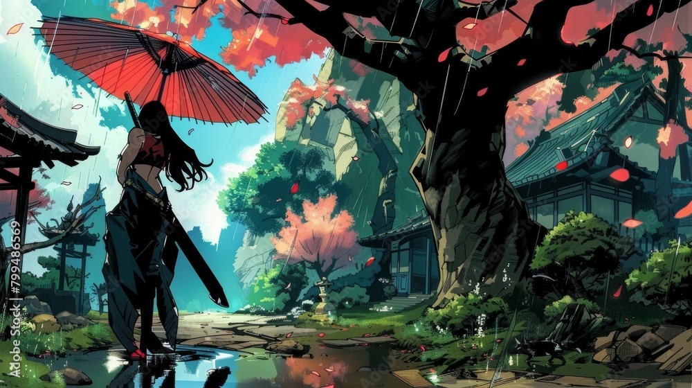 japanese background, anime wallpaper, digital art, pc wallpaper. anime ...