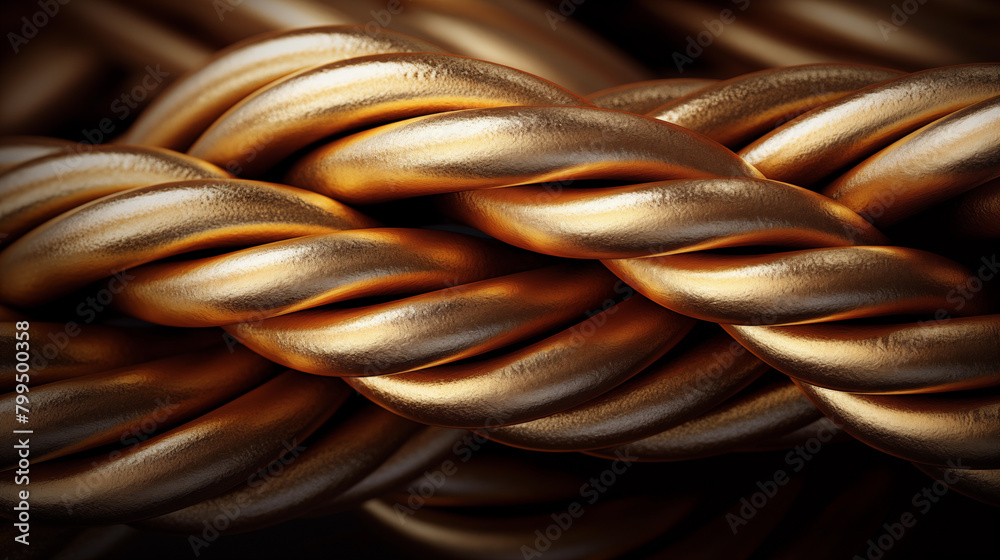 "Team Rope," a striking modern image with colorful braided ropes ...