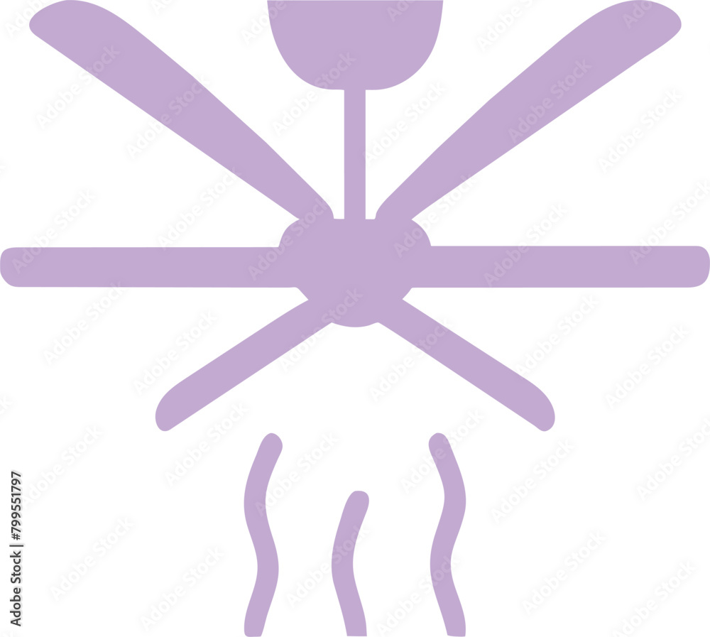 ceiling fan, pictogram Stock Vector | Adobe Stock