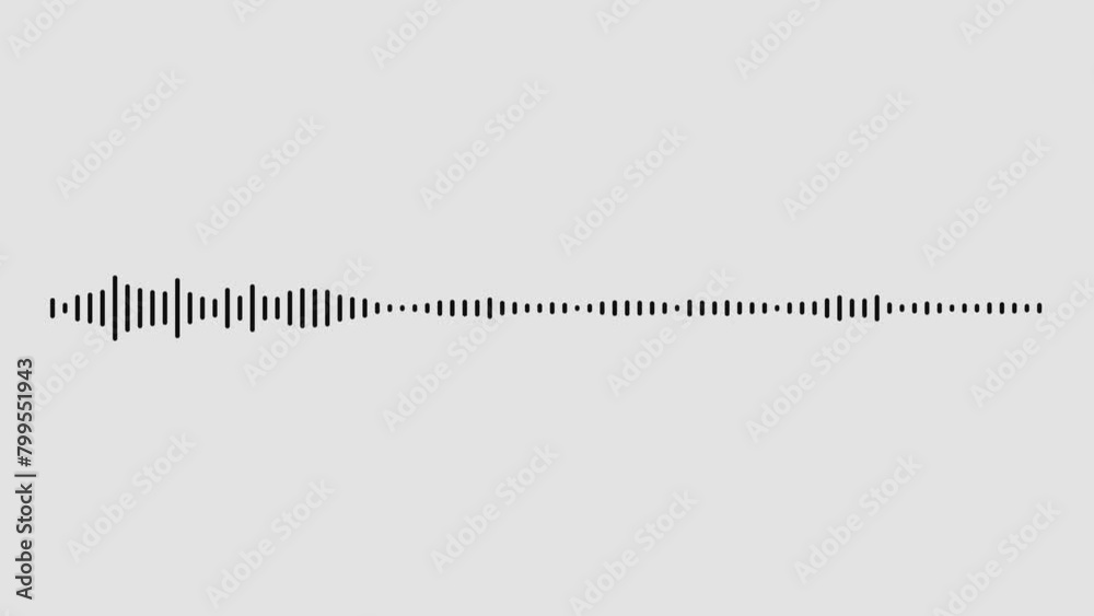 Minimalist Waveform Audio, Visualization sound graphic element. Sound ...