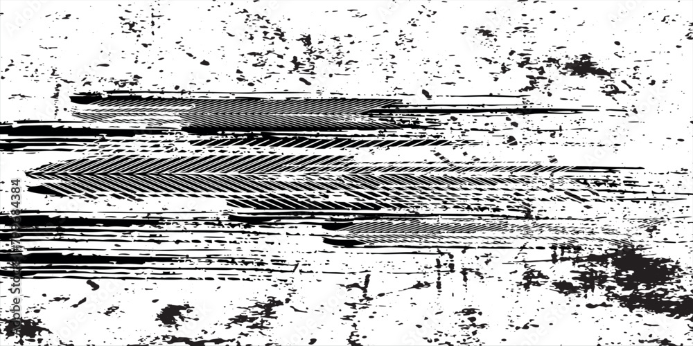 Tire tread marks, wheel textures, tire marks - car racing, motocross ...