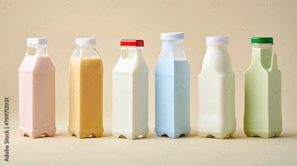variety of flavored milk cartons, featuring sweetened condensed milk ...