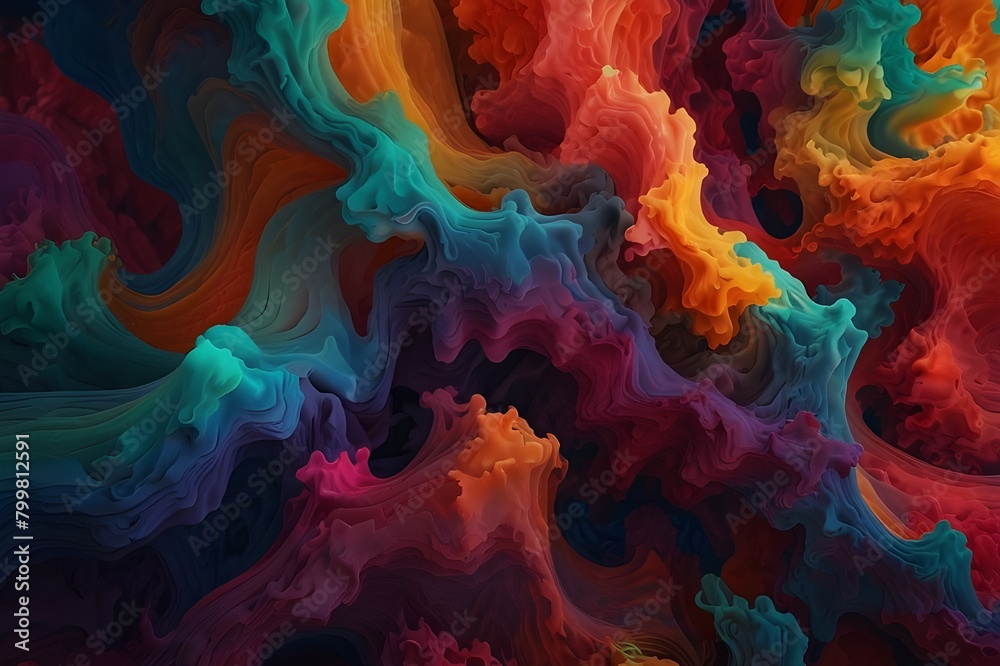 Abstract organic colorful background wallpaper design (Generative AI ...