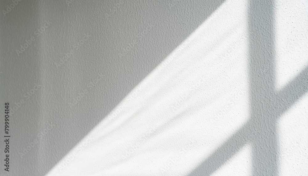 Window natural shadow overlay effect on white texture background, for ...