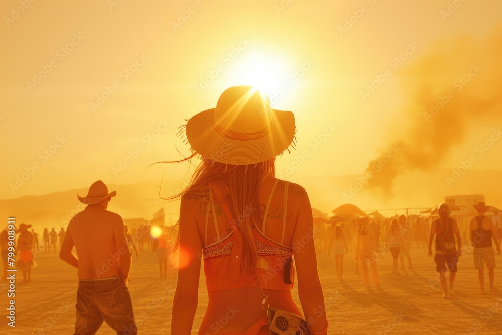 Blazing summer heat - show heat wave, high summer temperatures ...