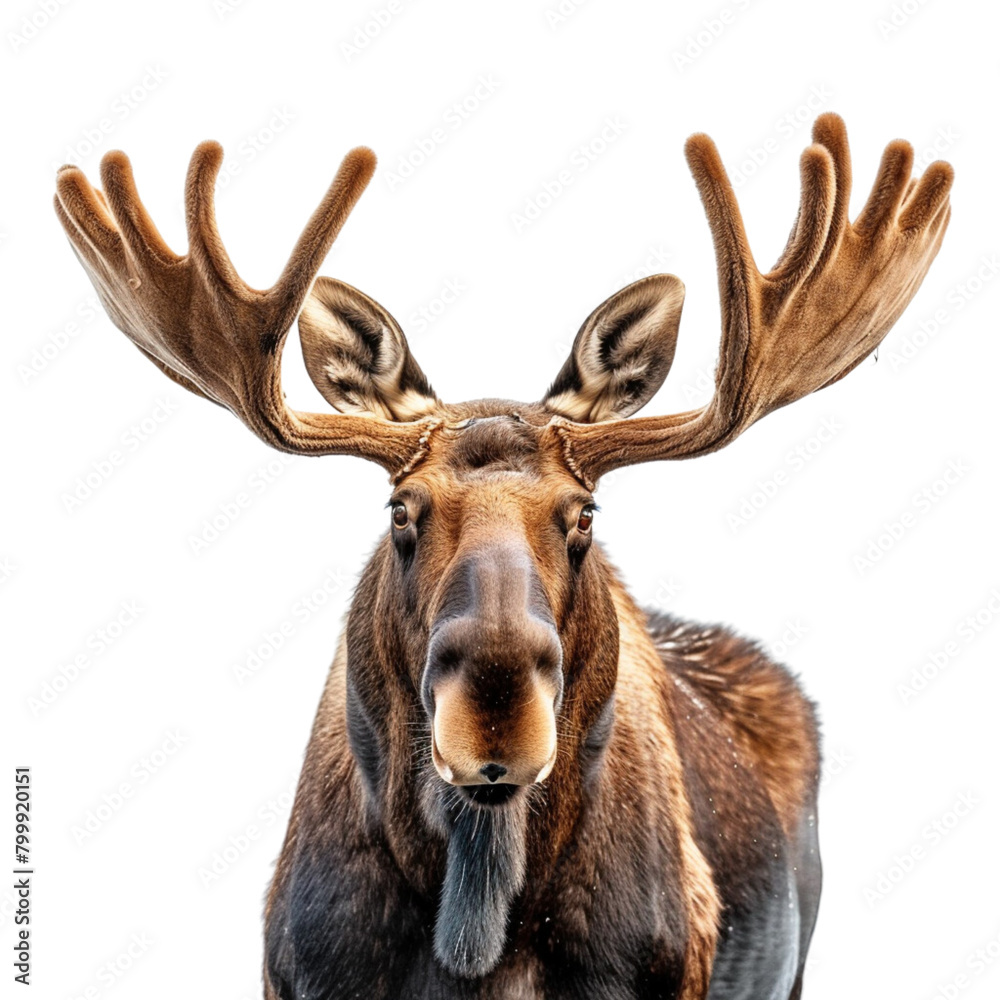 PNG - photo of portrait moose isolated transparent background Stock ...