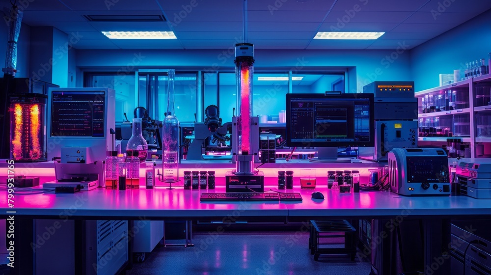 A Fourier transform infrared spectroscopy apparatus analyzing chemical ...