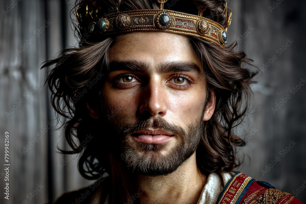 King David: Portrait of a Biblical Figure from The Old Testament Tanakh ...