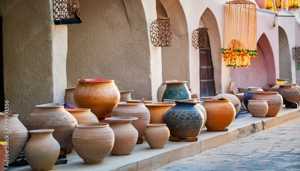 pots in the village, "Crafting Heritage: Traditional Pottery at Nizwa ...