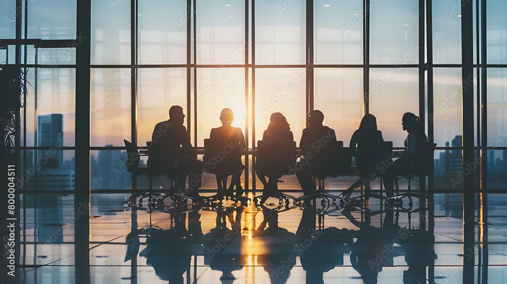 A professional corporate setting depicting team management and human ...