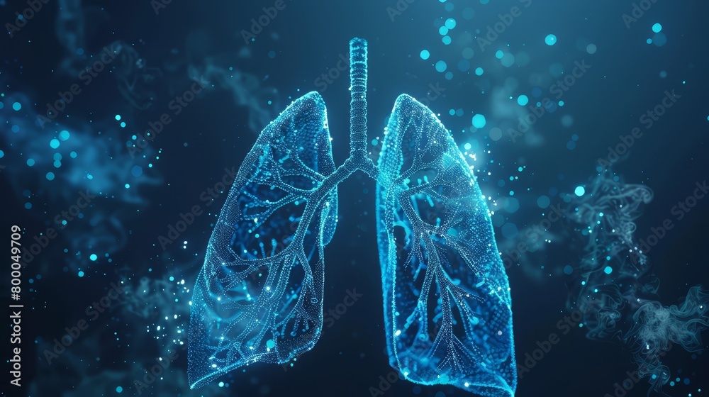 Abstract image of human lungs. Human Internal Organ Lungs consisting of ...