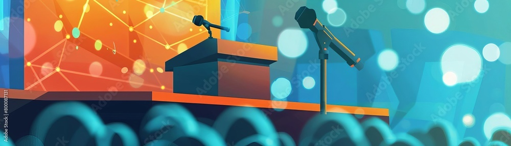 Marketing webinar presenter, professional mic and camera, engaging ...