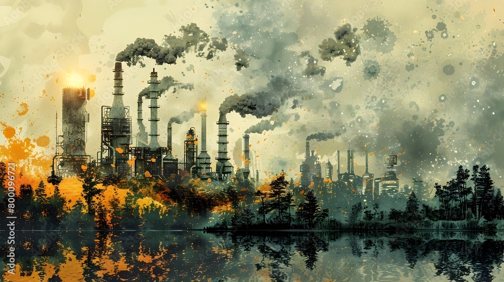 Montage showcasing sustainable fuel sources powering machines that ...