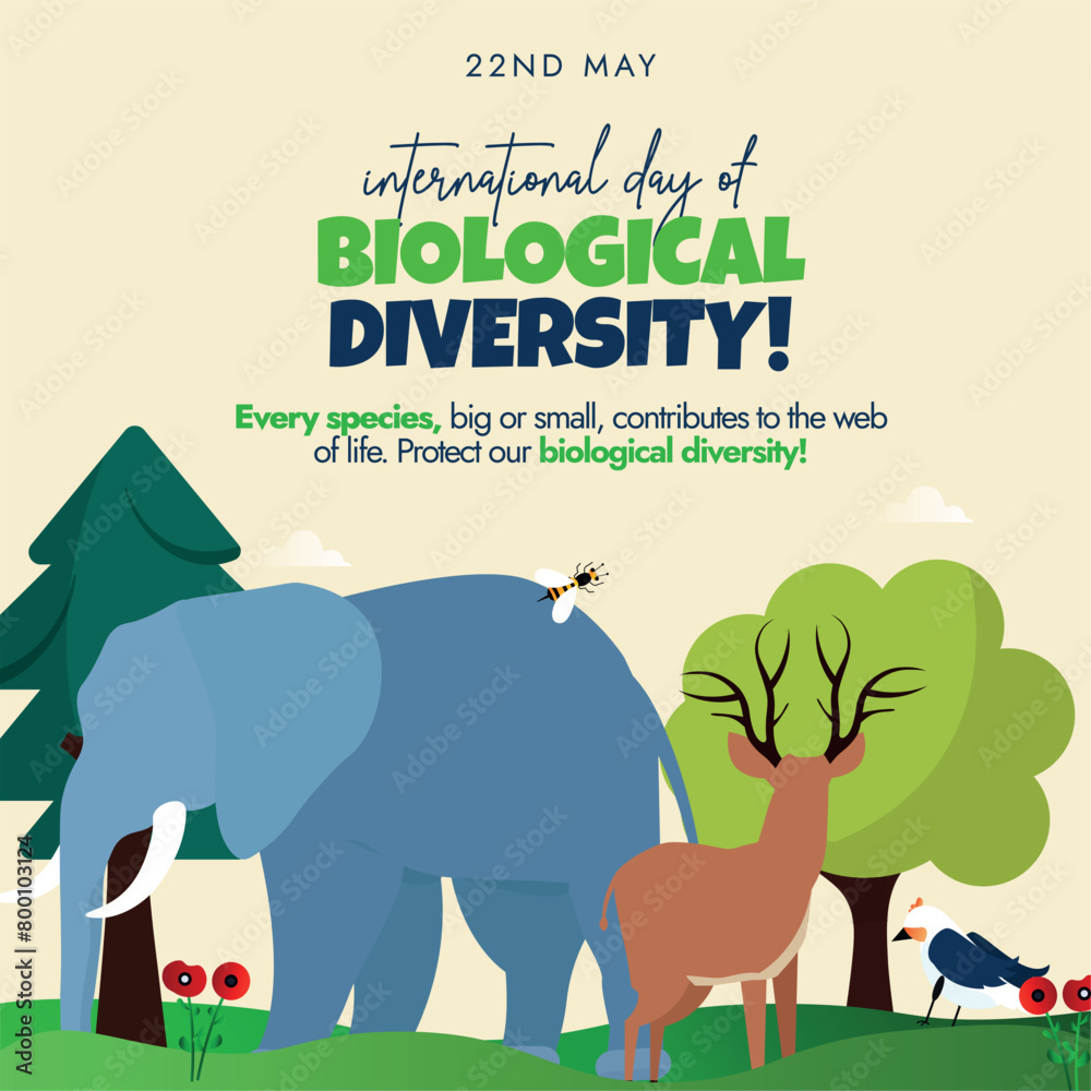22nd May International Biological diversity banner. International ...