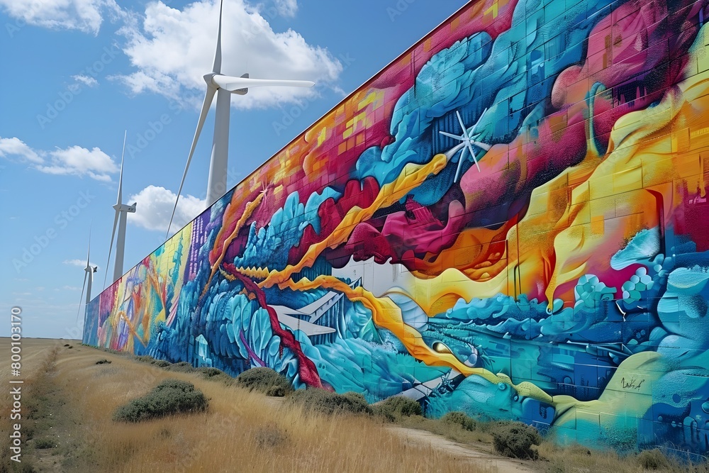 Majestic Wind Farm Powering Clean Hydrogen Production Portrayed in ...