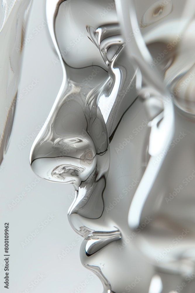 abstract glass crystal morph fluid wave form bright and shiny texture ...