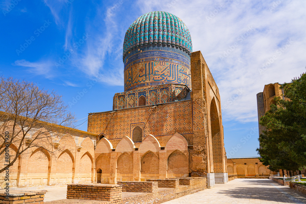 Bibi-Khanym Mosque in Samarkand, Uzbekistan, Central Asia - Built in ...