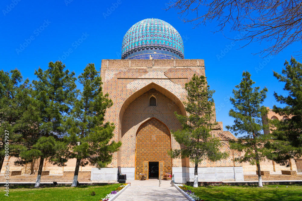 Bibi-Khanym Mosque in Samarkand, Uzbekistan, Central Asia - Built in ...